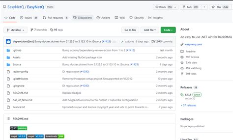 easynetq 用于使用 rabbitmq 的 api开源的工具库 码坊