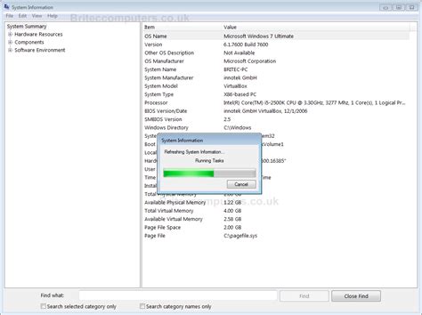 Build Msinfo Summary Malware Removal Pc Repair And How To Videos