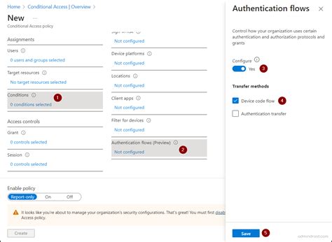 Control Authentication Flows Using Conditional Access Policy
