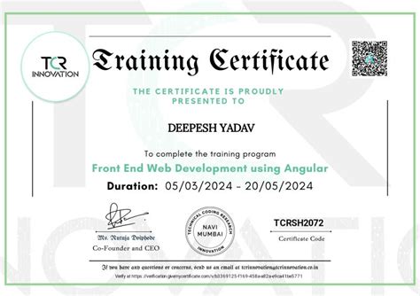 Deepesh Yadav On Linkedin I Have Completed My Front End Web