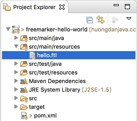 Hello World With Freemarker Huong Dan Java