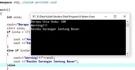 Contoh Program If C Contoh Program C If Else Sederhana Kelas Programmer Tutorial Khusus