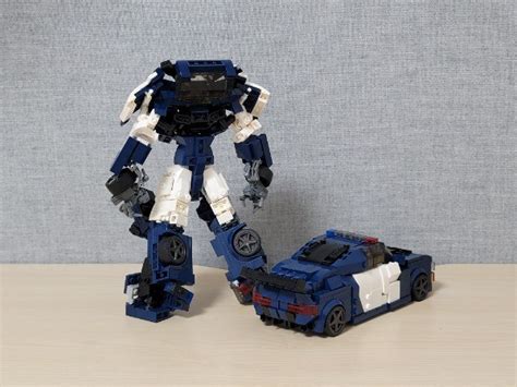 Lego Moc Transformer Barricade By Wowblock Rebrickable Build With Lego