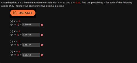 Solved Assuming That X Is A Binomial Random Variable With Chegg Com