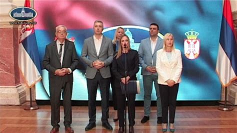 конференција за новинаре народних посланика Бошка Обрадовића и Милице Ђурђевић Стаменковски