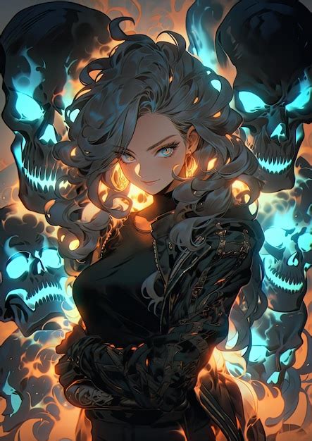 Premium Photo Girl With Skeleton