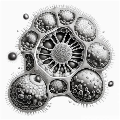 Realistic Depiction Infected Epithelial Tissue Cell With Ricin