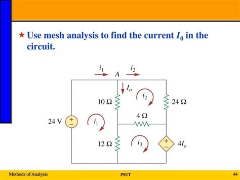 mesh and nodal analysis used in circuit analysis ppt