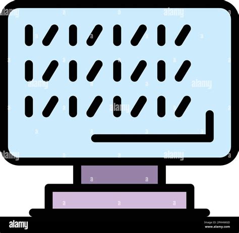 Api Pc Icon Outline Api Pc Vector Icon For Web Design Isolated On White Background Color Flat