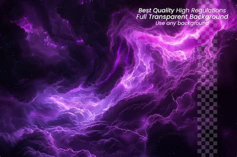 Premium Psd Purple Thunder Flaming Fire On Abstract Marble