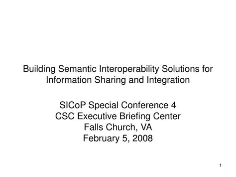 Ppt Building Semantic Interoperability Solutions For Information