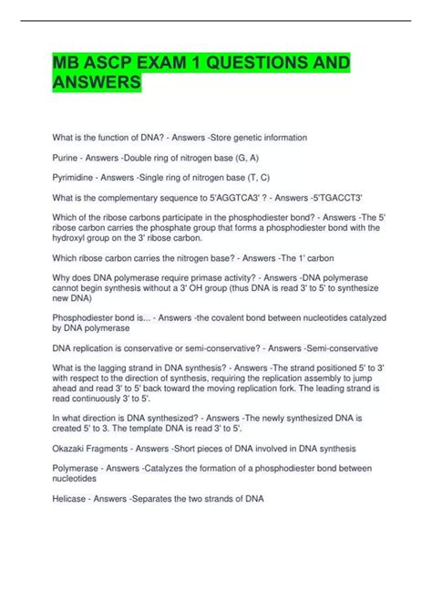 Mb Ascp Exam 1 Questions And Answers 2025 Mb Ascp Stuvia Us