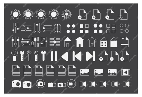 Premium Vector Set Of Ux Ui Web Icons Set Outline Icon Collection