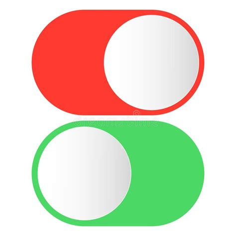 Toggle Vector Switch Slider Button On Off Mobile Phone Ui Interface Turn Power Control Web