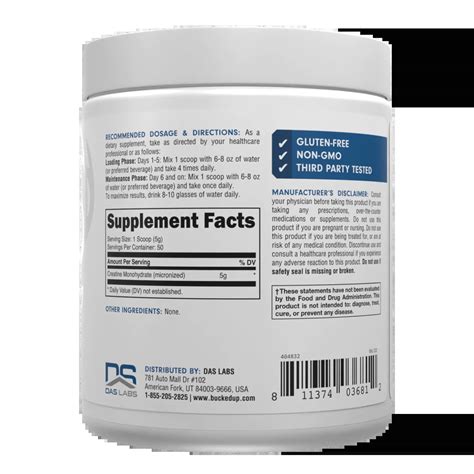 Creatine Monohydrate Bucked Up