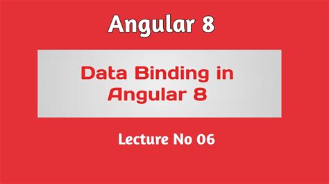 Angular 8 Tutorial Part 06 Data Binding In Angular Youtube