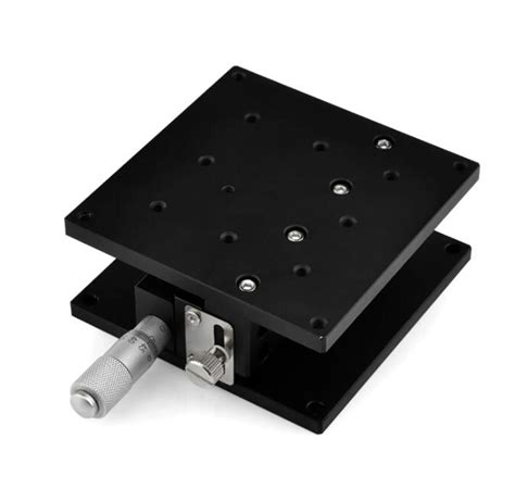Z Axis 60x60mm Adjustable Precision Manual Linear Stage High Load For Automation Sliding Linear