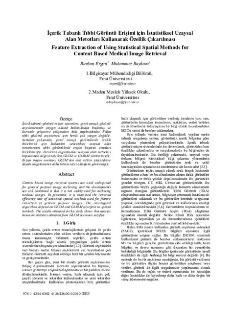 Pdf Feature Extraction Of Using Statistical Spatial Methods For