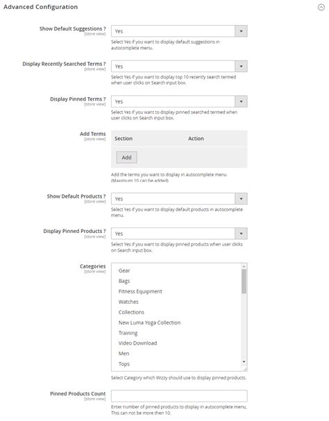 Advanced Configuration Wizzy User Docs