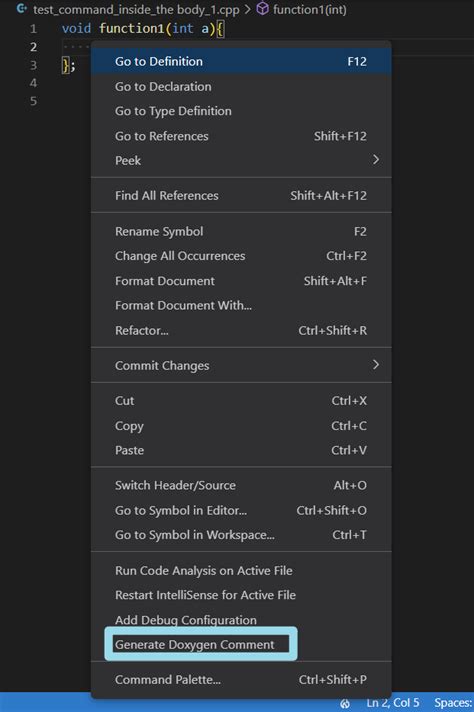 feature request doxygen stub generation · issue 5683 · microsoft vscode cpptools · github