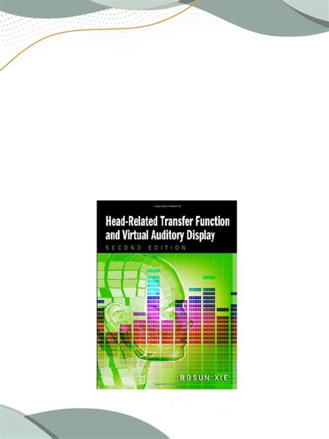 instant download head related transfer function and virtual auditory