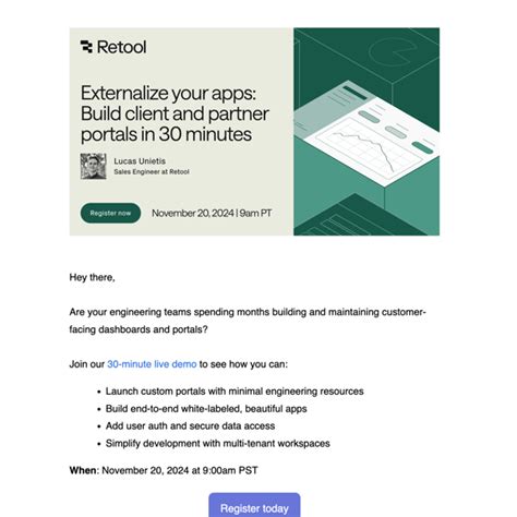 Best Retool Email Template Design Inspirations And Examples Shootmail