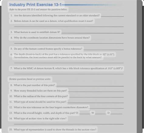 Industry Print Exercise 13 1 Refer To The Print Pr