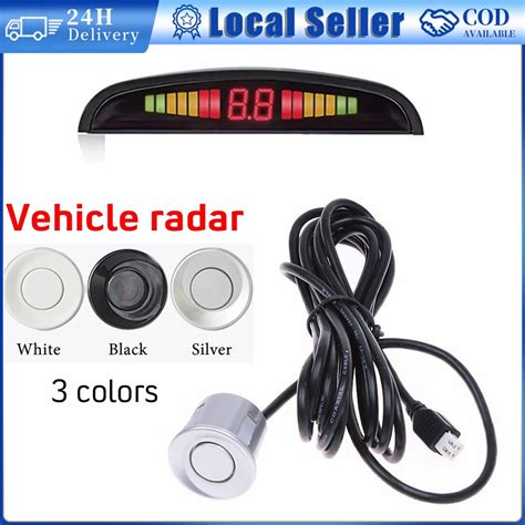 Universal Parking Sensor Kit Buzzer 12v 22mm Reverse Backup Radar Sound Alert Indicator Probe