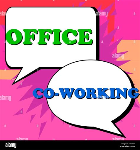 Sign Displaying Office Co Working Conceptual Photo Business Services