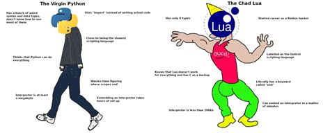 Lua Is The Best Scripting Language Rprogrammerhumor