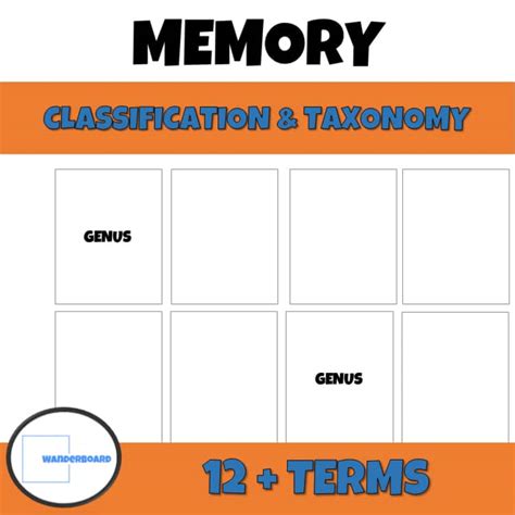 Classification And Taxonomy Vocabulary Flashcards Biology Review