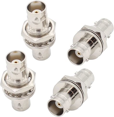 Exgoofit Bnc Female To Female Adapter Bulkhead Connector