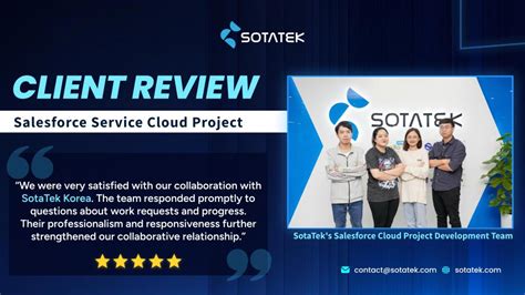 Sotatek Jsc On Linkedin Sotatek Korea Salesforce Service Cloud Client Review