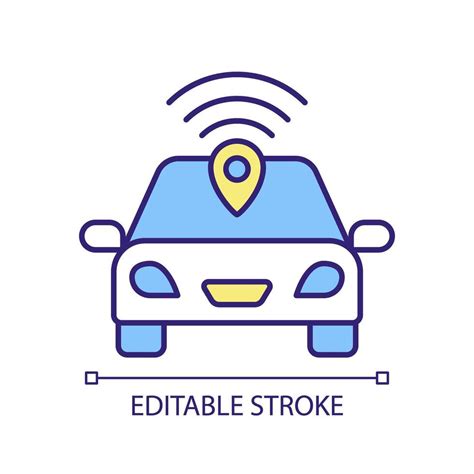 Vehicle Tracking Rgb Color Icon Monitoring System Gps Technology Realtime Travel Data