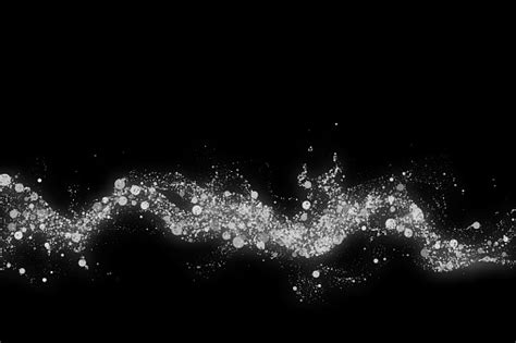 검은 배경에 은색 반짝이 질감입니다 추상적인 은색 입자 물결 모양의 반짝이는 색종이 조각의 흐름 축제 배경입니다 배경 주제에 대한 스톡 벡터 아트 및 기타 이미지 Istock