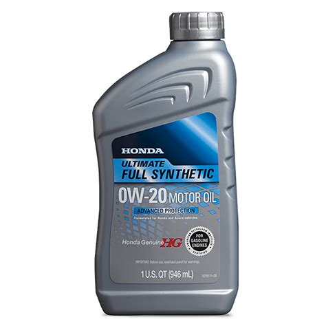 Honda 08798 9137 Ultimate Full Synthetic Motor Oil 0w
