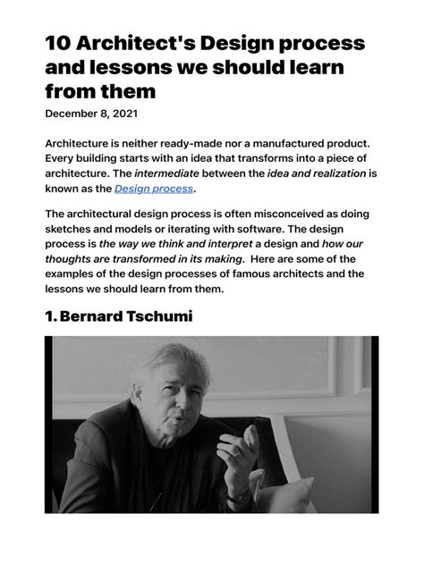 10 Architects Design Process And Lessons We Should Learn From Them Rtf Rethinking The Future