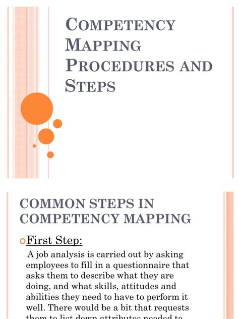 Competency Mapping Procedures And Steps Competence Human Resources