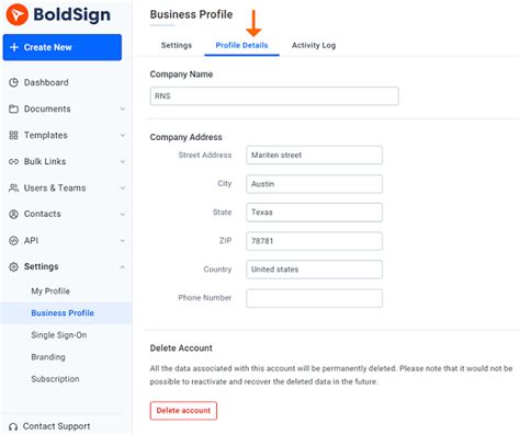 How To Delete My Boldsign Account Boldsign Support
