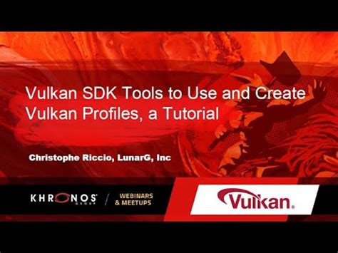 Vulkan SDK Tools To Use And Create Vulkan Profiles YouTube