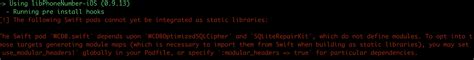Wcdb Swift Pod Update Error Issue Tencent Wcdb Github