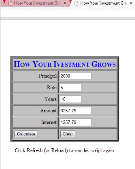 modify the compound interest program presented in my js control