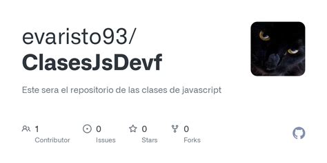 Github Evaristo Clasesjsdevf Este Sera El Repositorio De Las