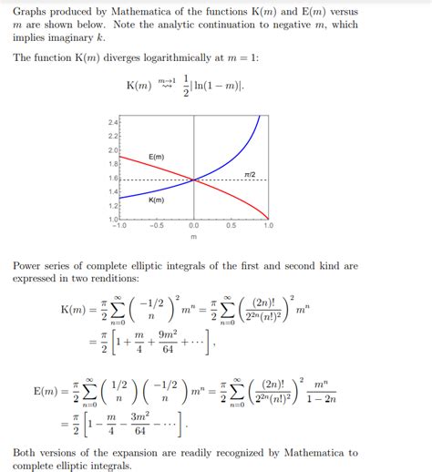 Solved Gex8 Complete Elliptic Integrals Series Expansion