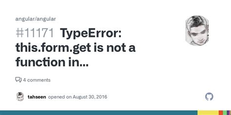 Typeerror Thisformget Is Not A Function In Formgroupdirective