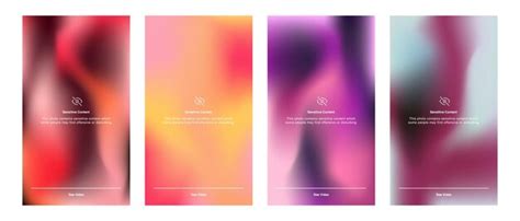 Premium Vector Sensitive Content Vertical Blurred Screen Cover