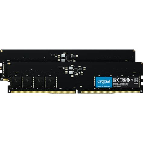 Crucial 32GB DDR5 4800 MHz UDIMM Memory Kit CT2K16G48C40U5 B H