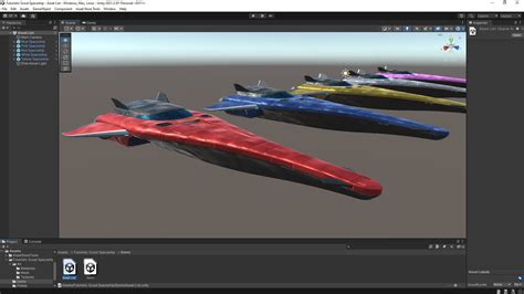 D Model Unity Futuristic Scout Spaceship Vr Ar Low Poly Cgtrader