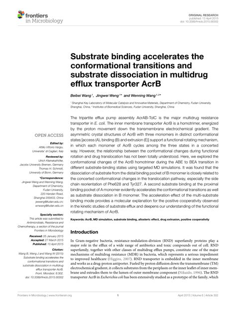 Pdf Substrate Binding Accelerates The Conformational Transitions And
