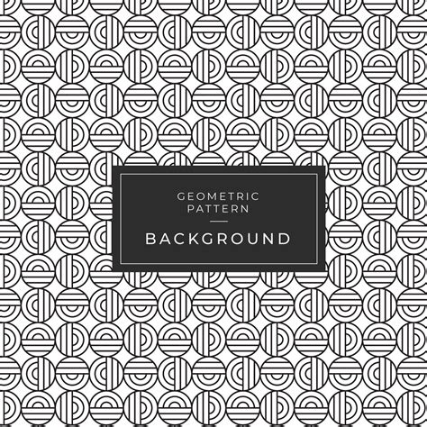 Seamless Geometric Retro Circle Line Pattern 682429 Vector Art At Vecteezy